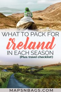 Ultimate Ireland Packing List: What You Need to Pack » Maps & Bags