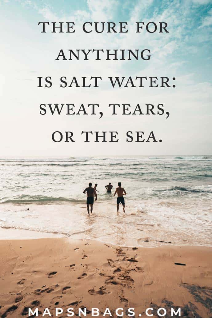 150+ Best Beach Quotes: Quotes About Beach w/ Hashtags » Maps & Bags