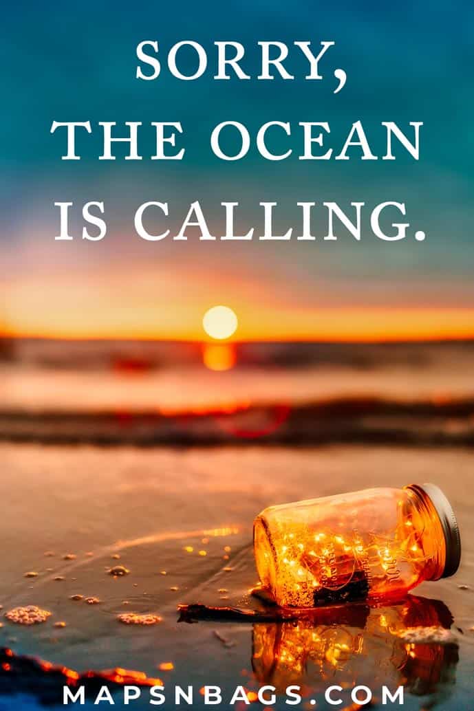 150+ Best Beach Quotes: Quotes About Beach w/ Hashtags » Maps & Bags